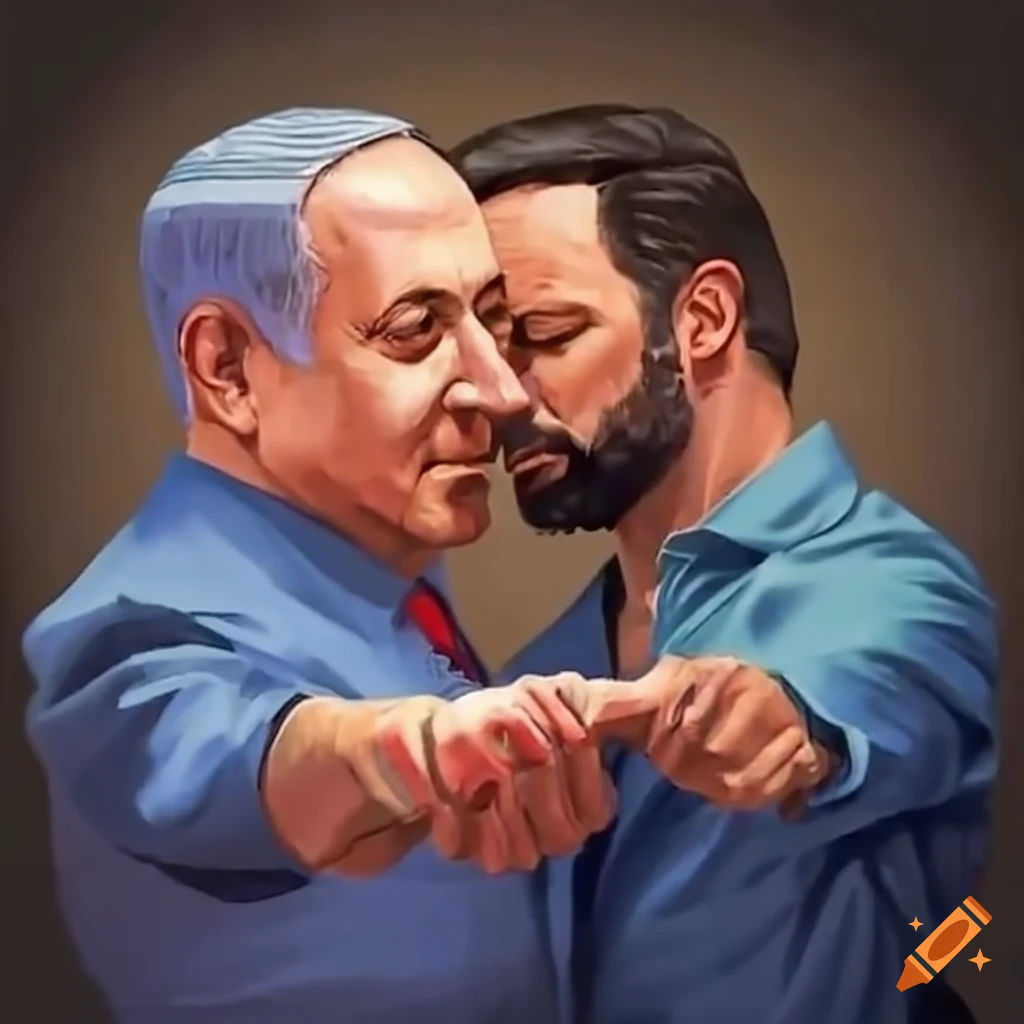Santiago abascal and netanyahu dancing flamenco together on Craiyon