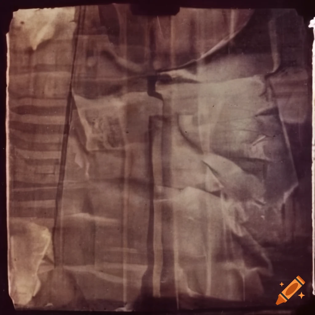 Vintage illustration of crumpled stained newspaper in dark cross ...