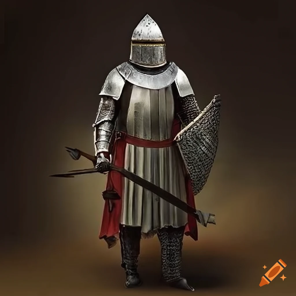 Medieval russian knight on Craiyon