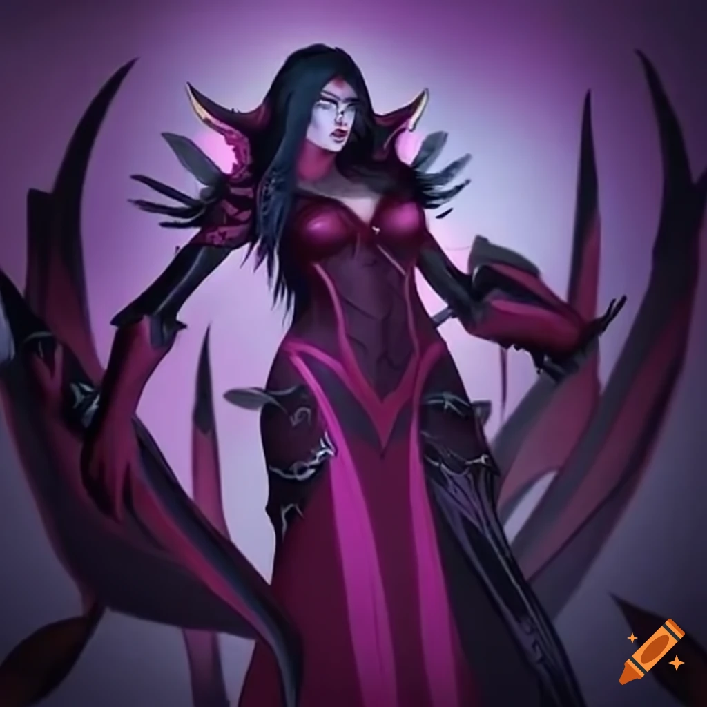 Fierce petite vampire lilith with porcelain skin and fiery eyes on Craiyon