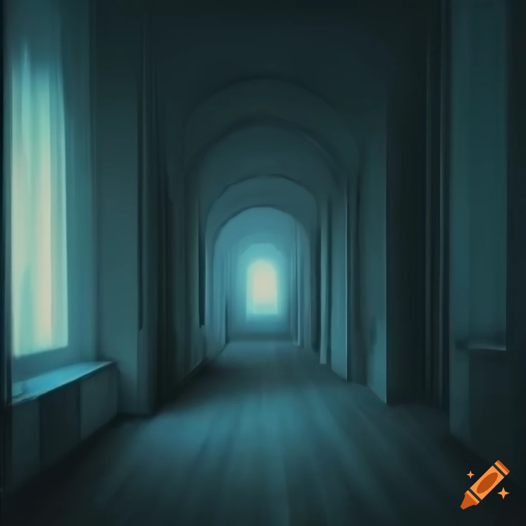 Liminal dream-like place with nonsensical details and foreboding ...