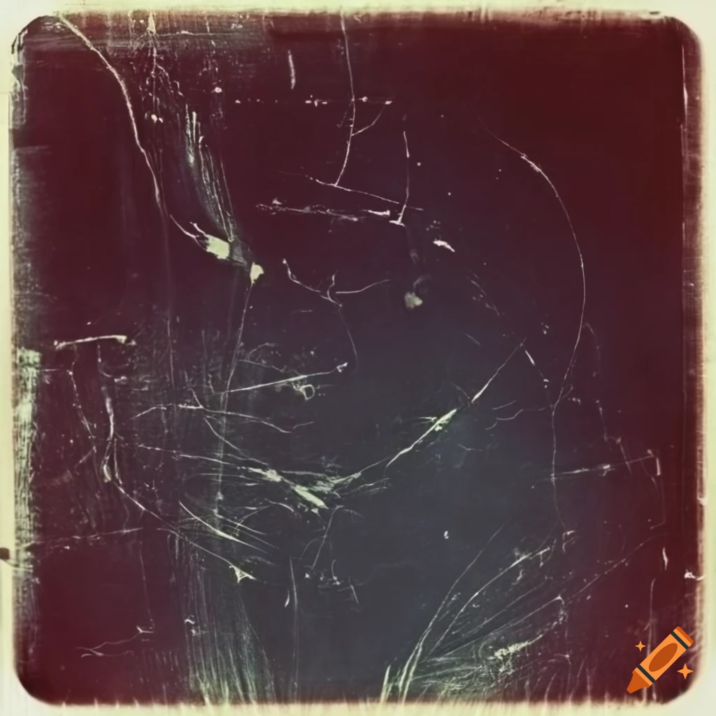 Vintage scratched film photo of a vinyl record on Craiyon