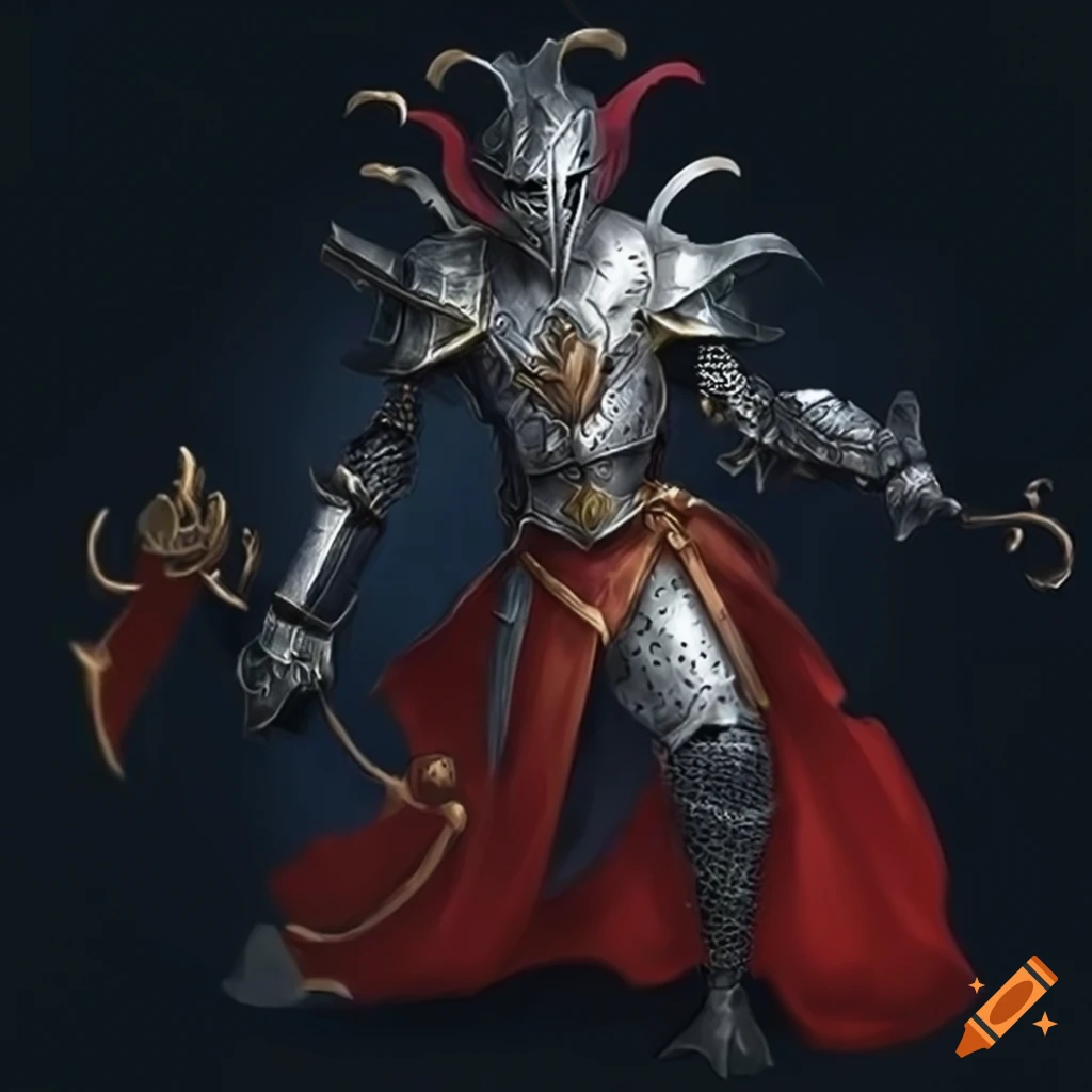 Jester knight in a fantasy world on Craiyon