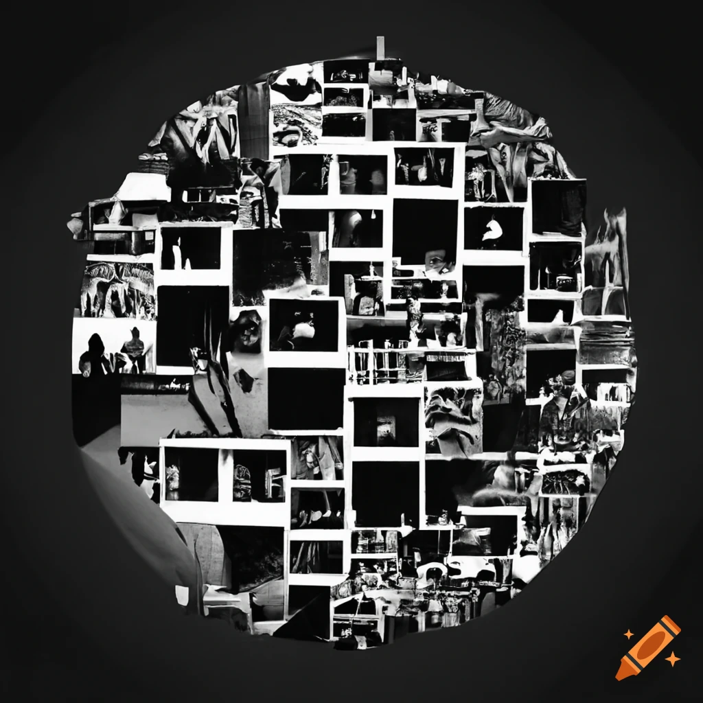 Collage representing social inequality impact and consequences on Craiyon