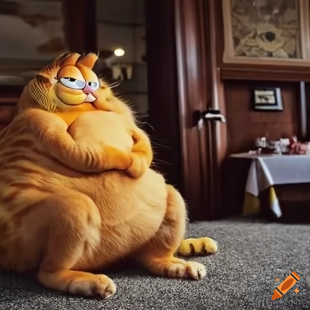Garfield dressed as a sumo wrestler causing chaos in an Italian ...