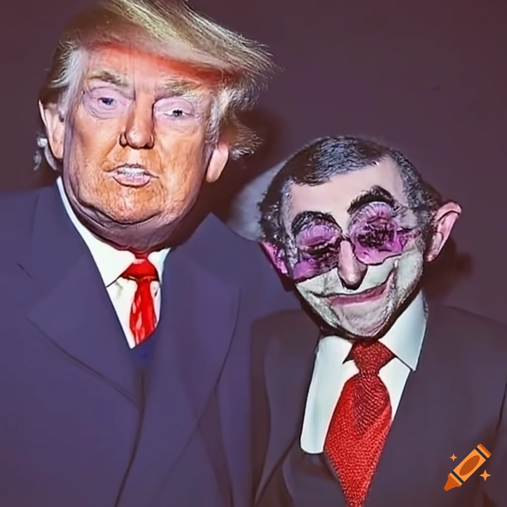 Donald Trump and Count von Count counting number 34 on Craiyon