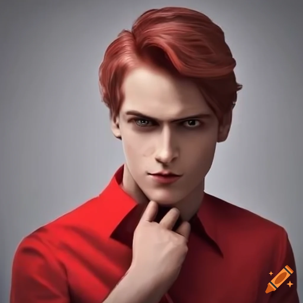 Man in red pants and white shirt on Craiyon