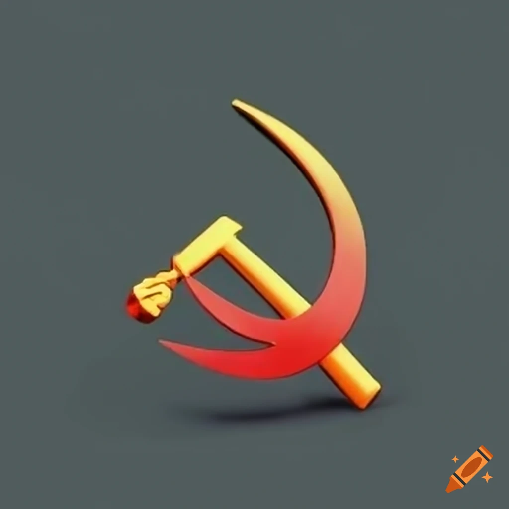 Hammer and sickle symbol on Craiyon
