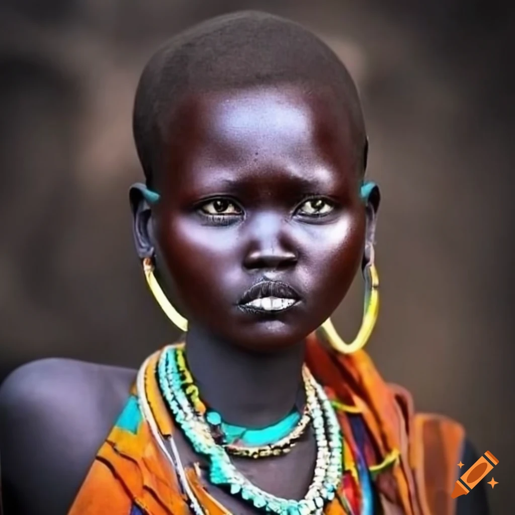 Beautiful south sudanese lady on Craiyon