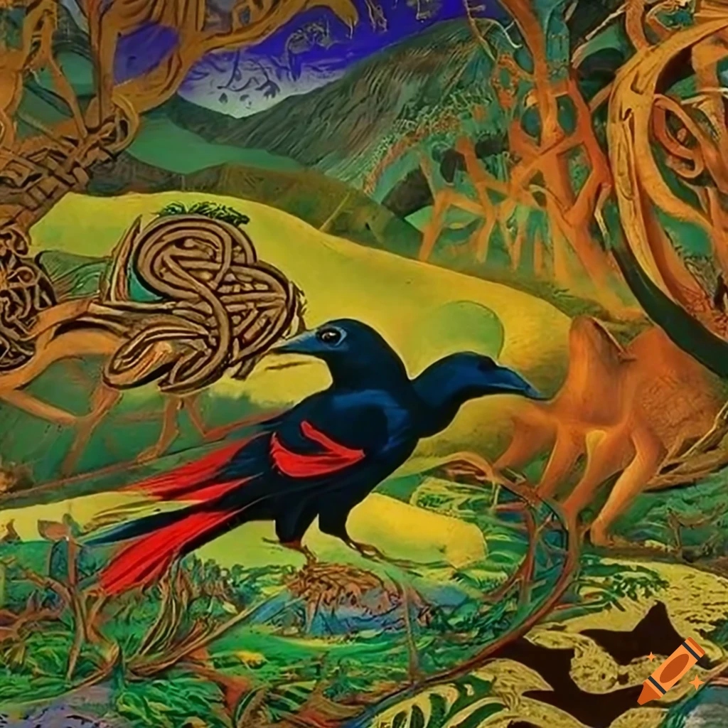 Celtic and native Salish designs featuring Seahawks, ravens, fish, and ...