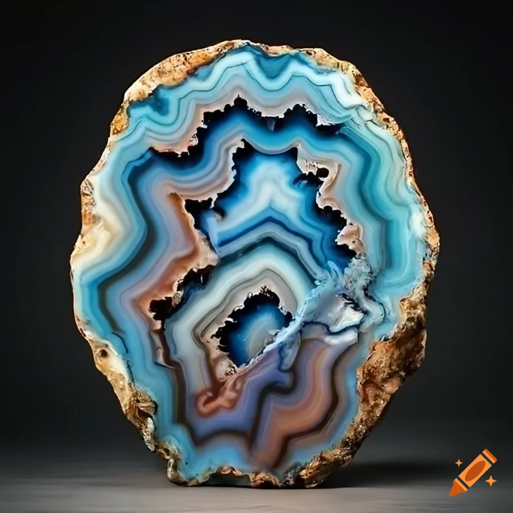 Superb and unbelievable Fairburn Agate sculpture in a forest setting on ...