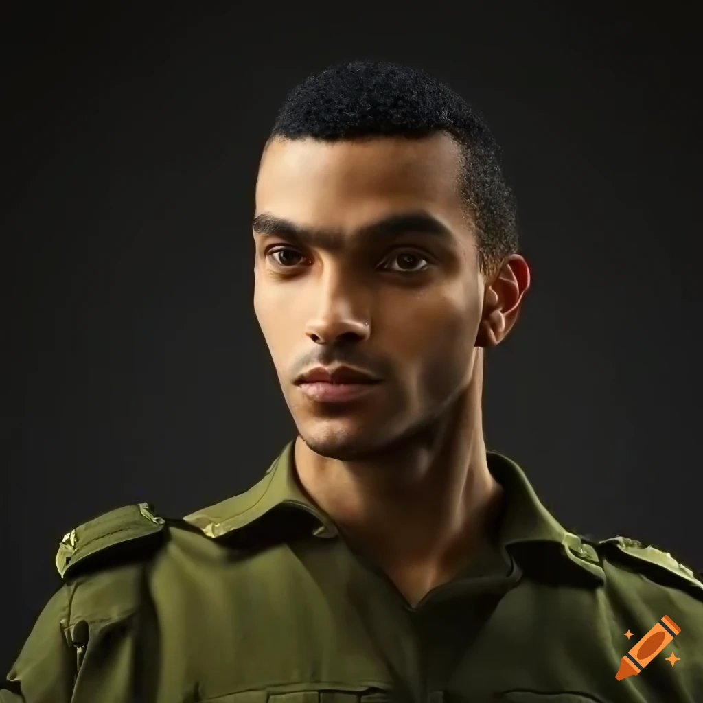 Group of men in olive green police uniforms posing for a photo on a ...