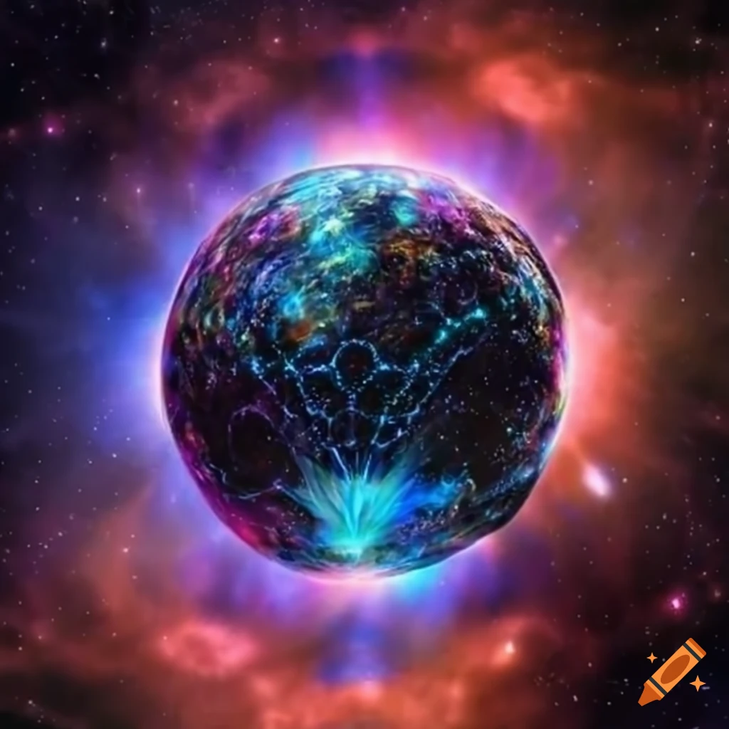 Nexus Core of Collective Consciousness in Holographic Space Orb on Craiyon
