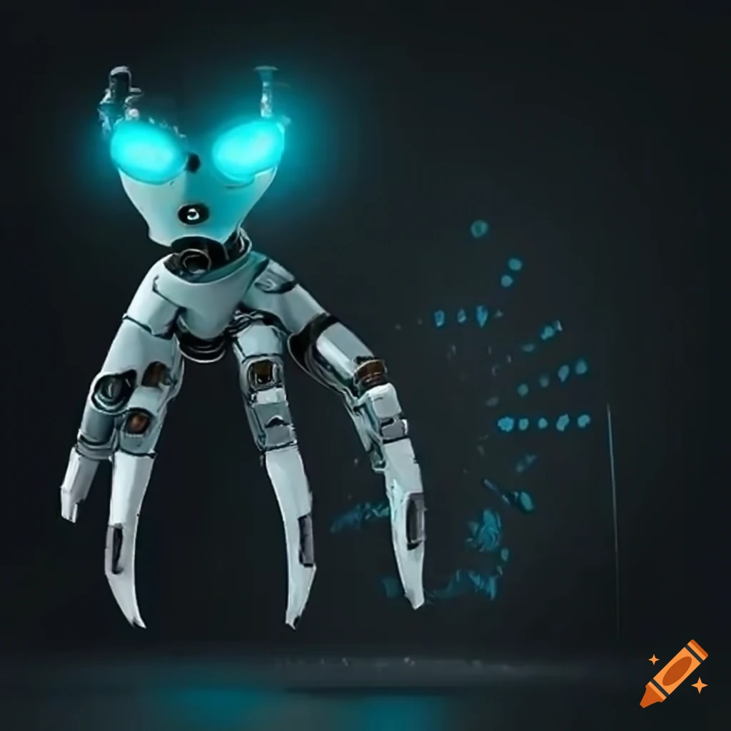 Giant robotic claw on Craiyon