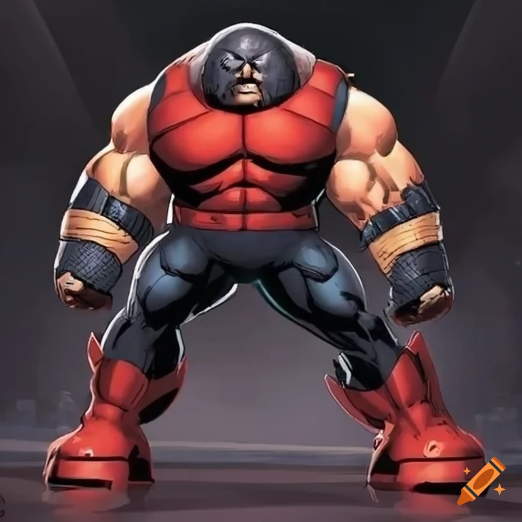 Juggernaut marvel supervillain showing immense strength and muscles on ...