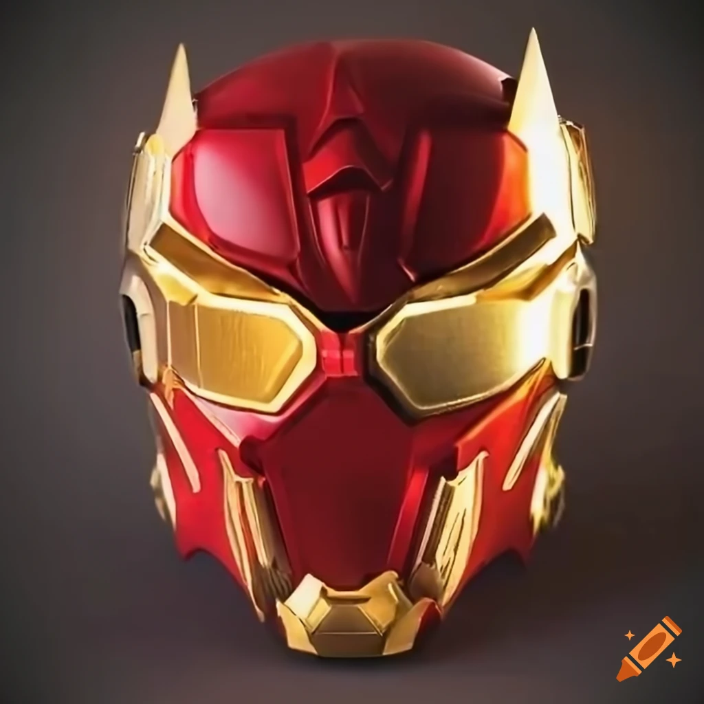 Advanced superhero combat helmet inspired by technology and phoenix ...
