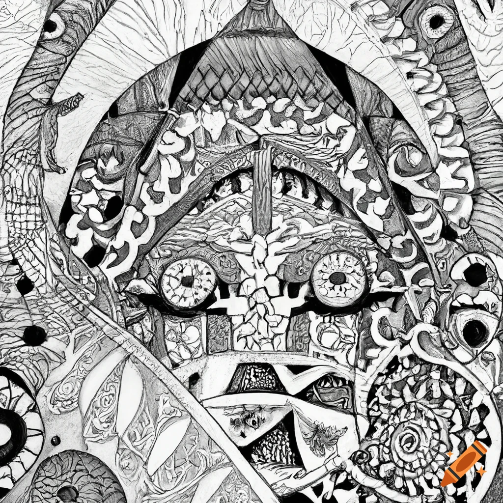 Zentangle artwork tribute to tainan's history and culture on Craiyon