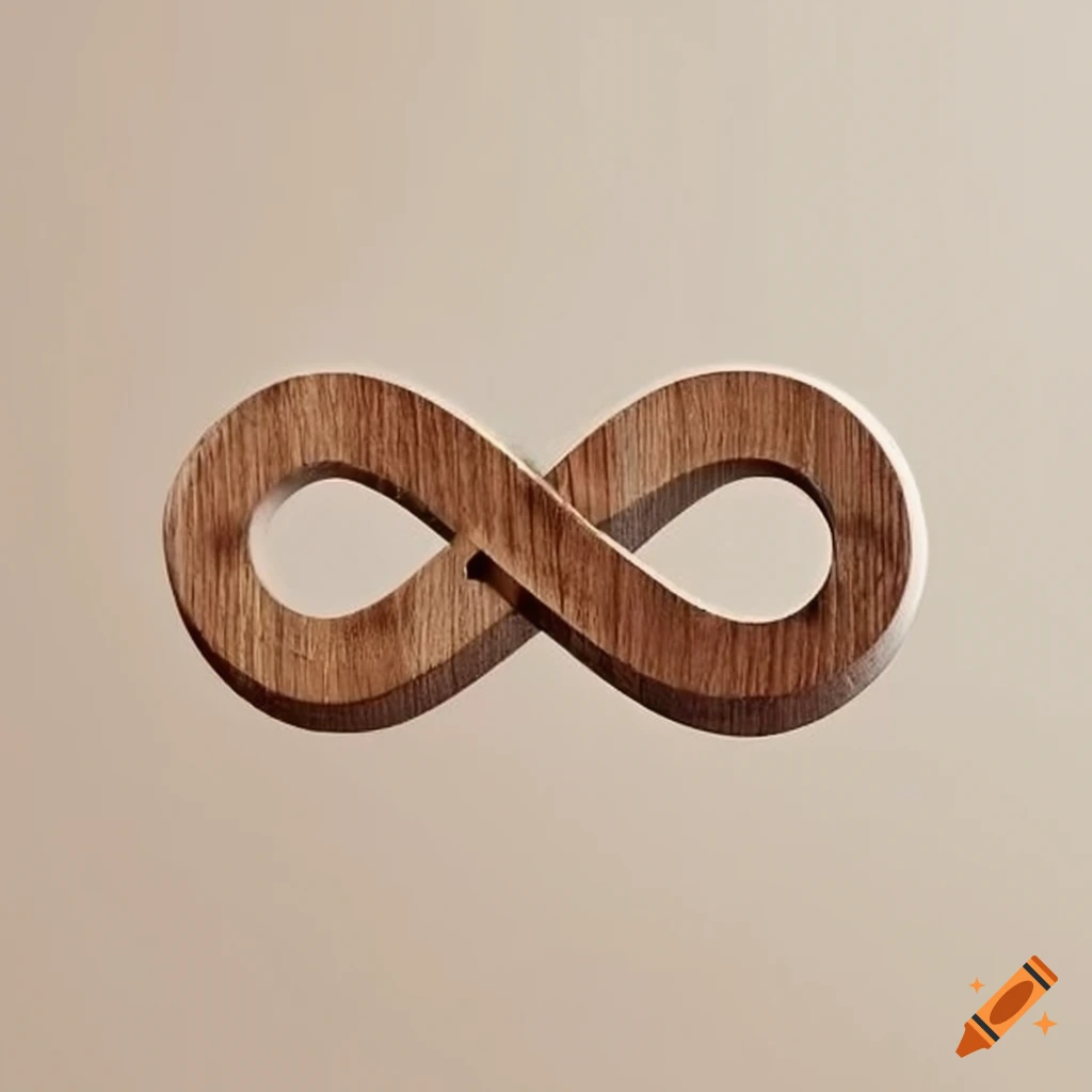 Wooden infinity symbol on Craiyon
