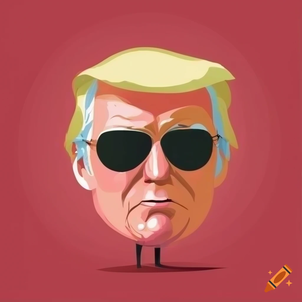 Illustration of trump hair in a red circle crossed out in infographic ...