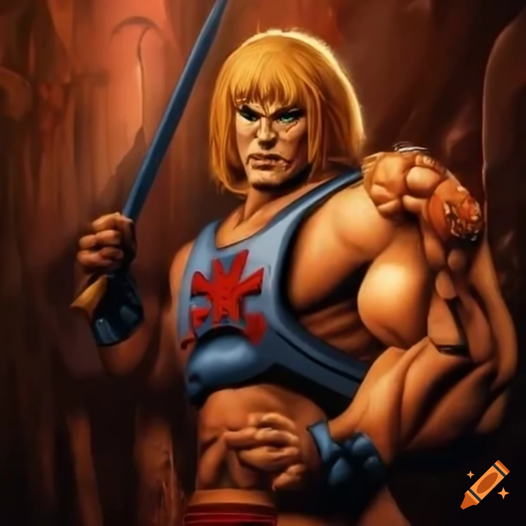 He-man character on Craiyon