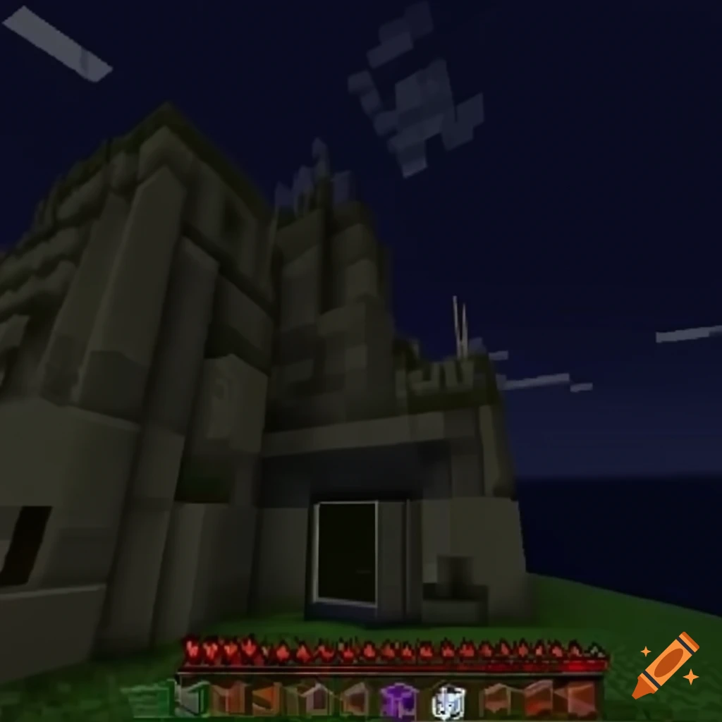 Minecraft moon dreamcore on Craiyon