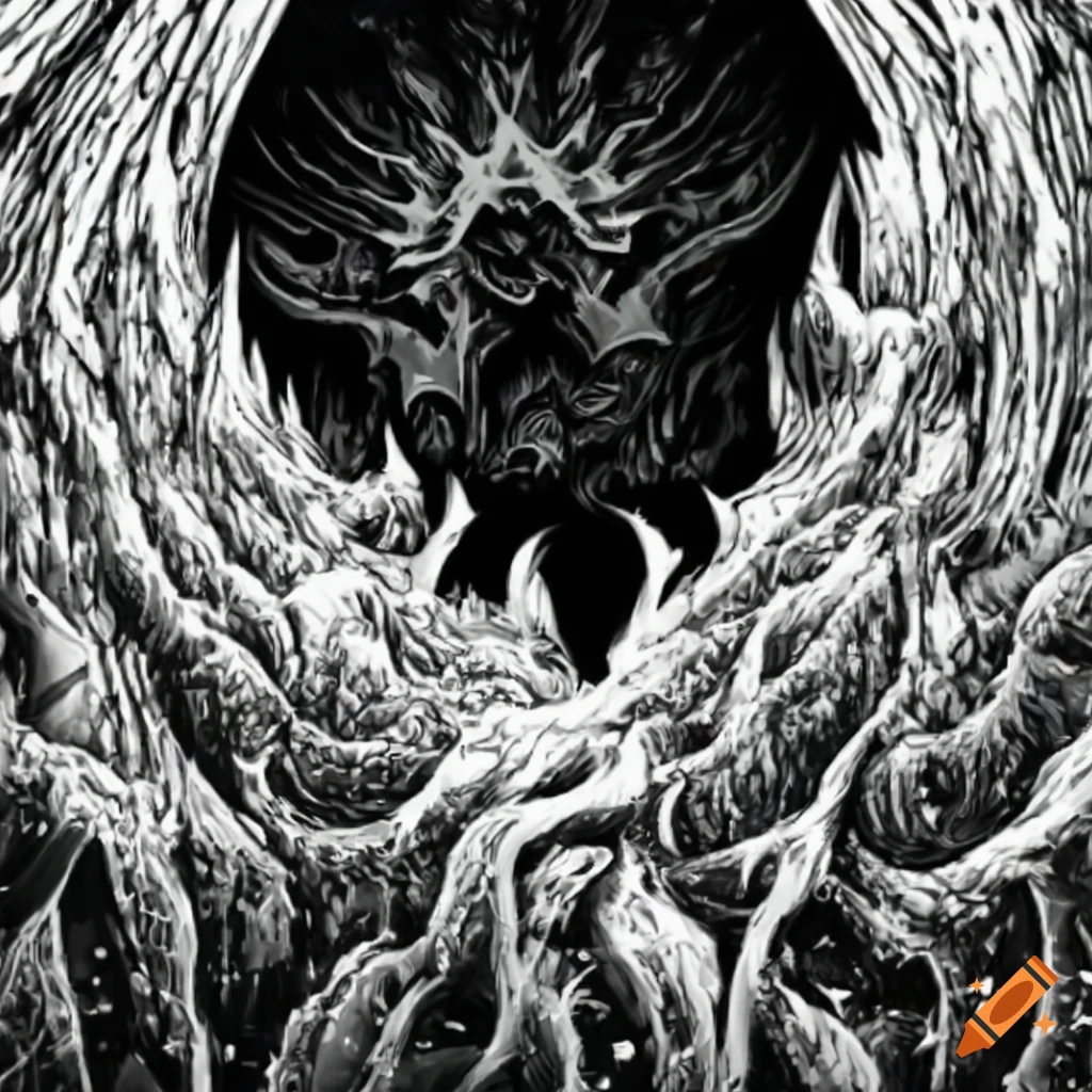 Eldrazi titan emrakul the aeons torn floating in the sky with high ...