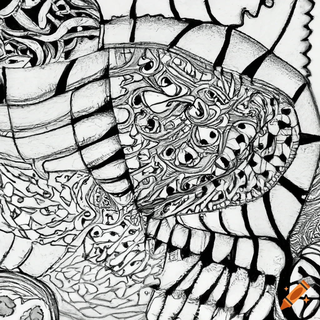 Zentangle art representing finding peace in the busyness of life on Craiyon