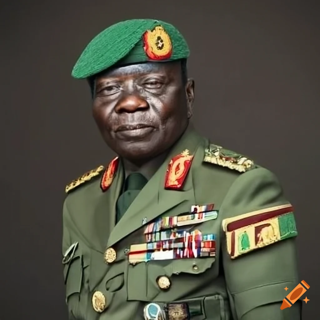 Military general from Cameroon on Craiyon