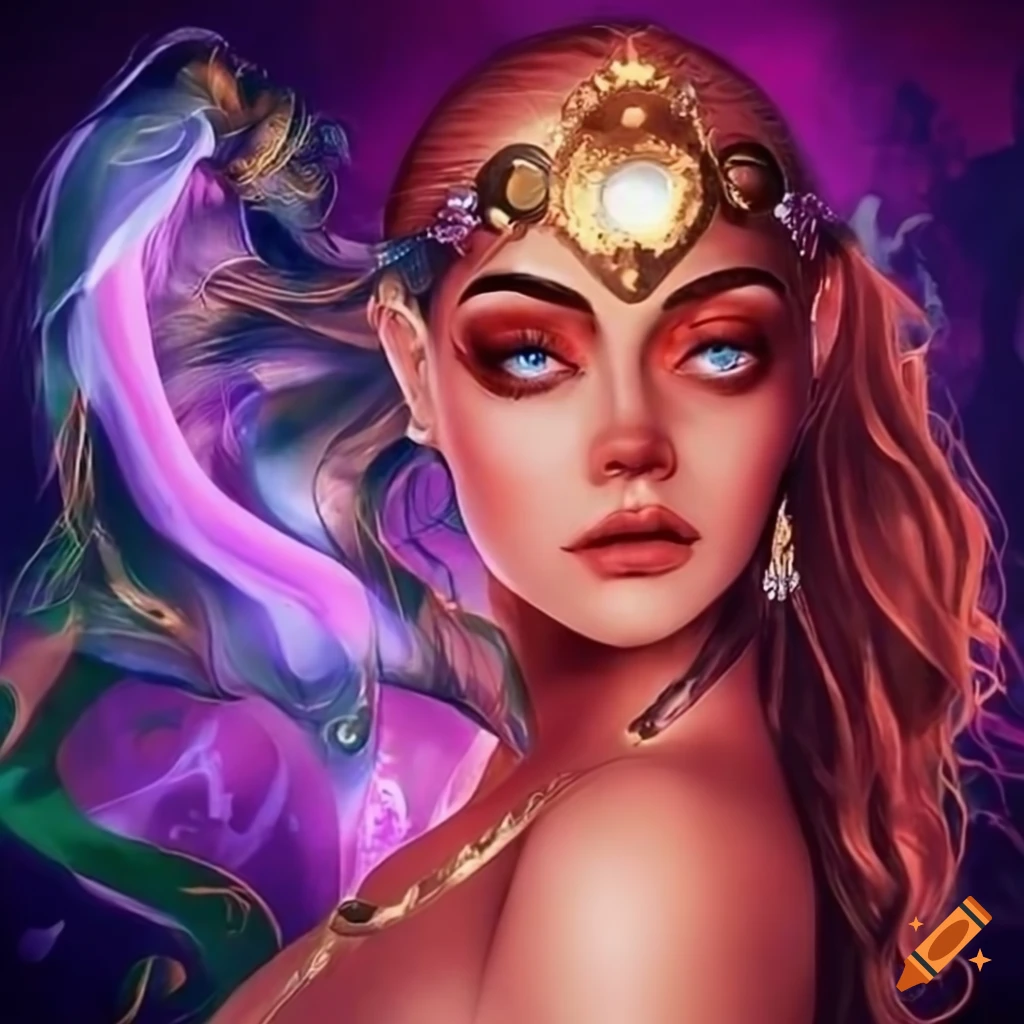 Goddess Adalline the CrazzyGirll on Craiyon