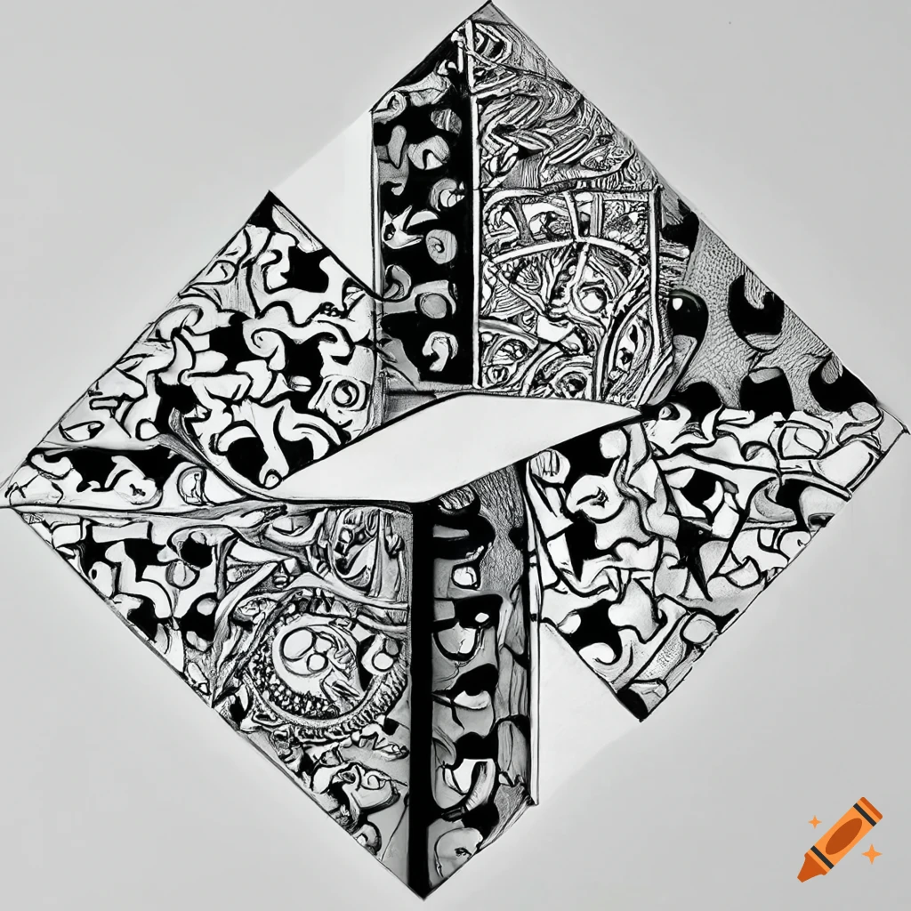 Zentangle black and white jigsaw puzzle representing diversity in life ...