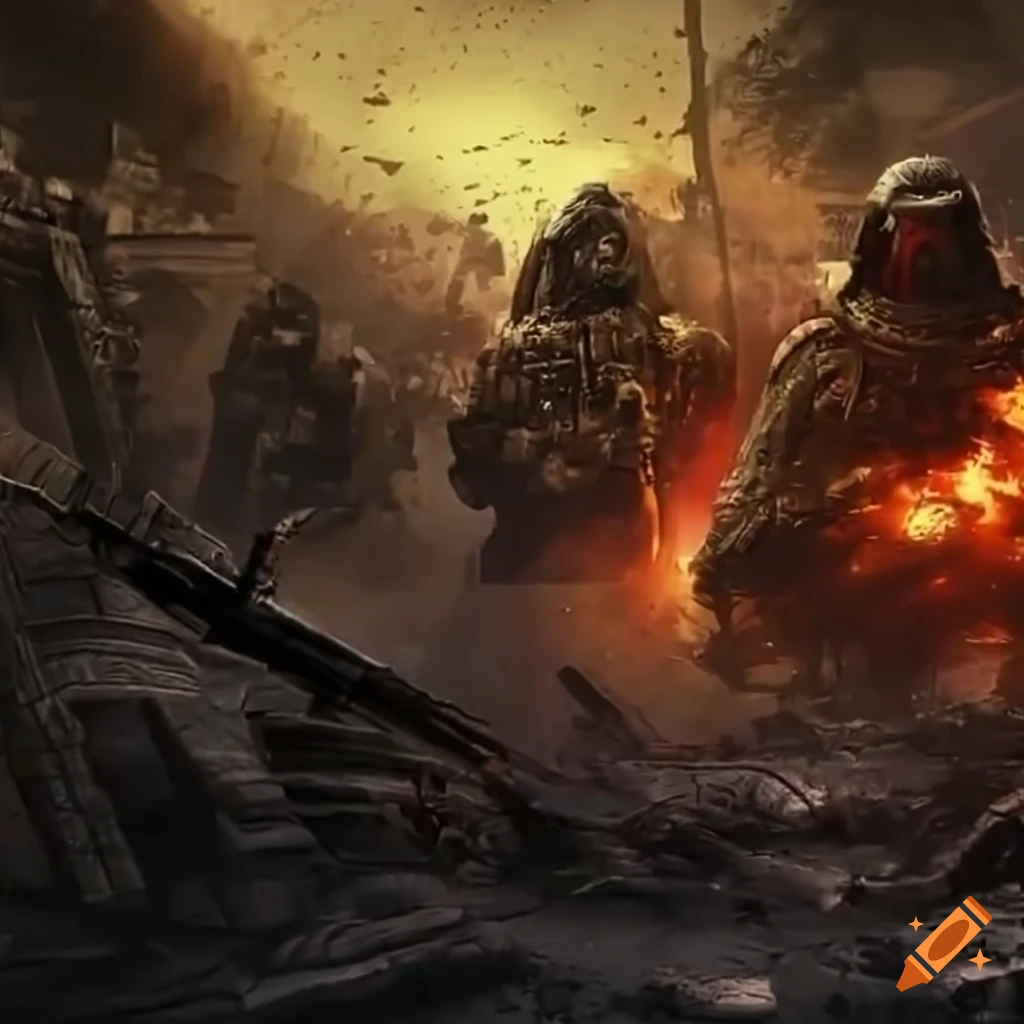 Apocalyptic thumbnail for YouTube on Craiyon