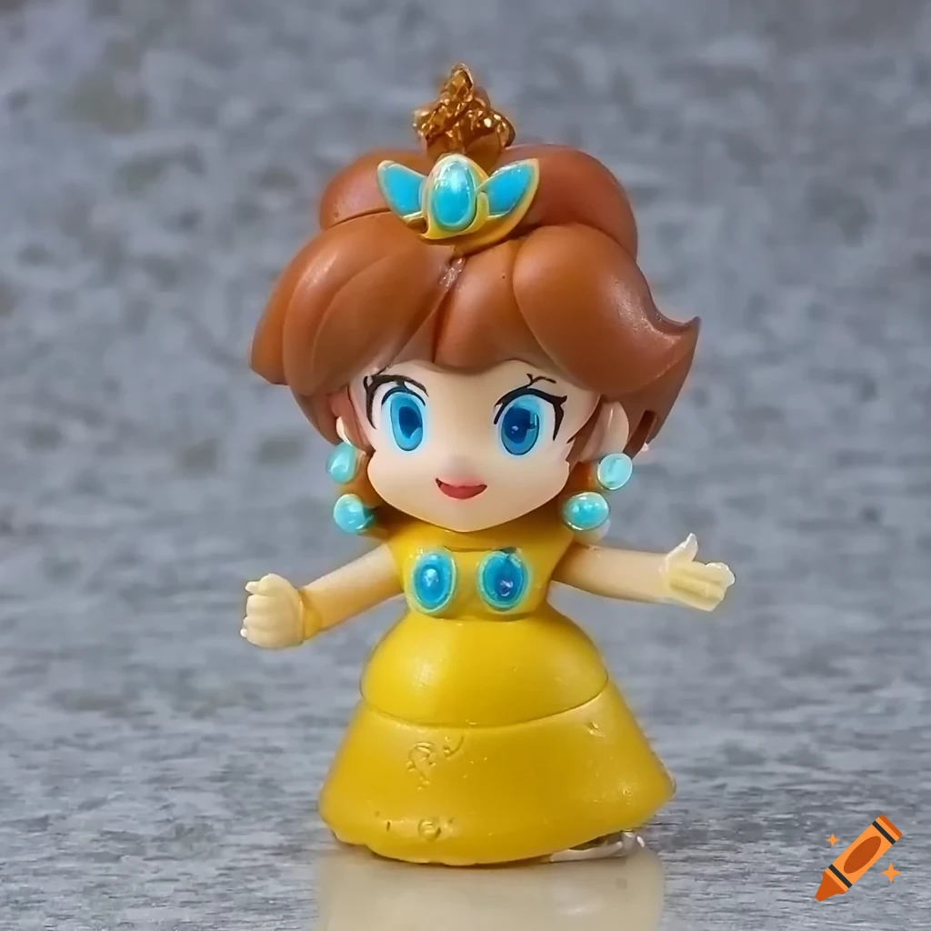 Chibi action figure of Princess Daisy on Craiyon
