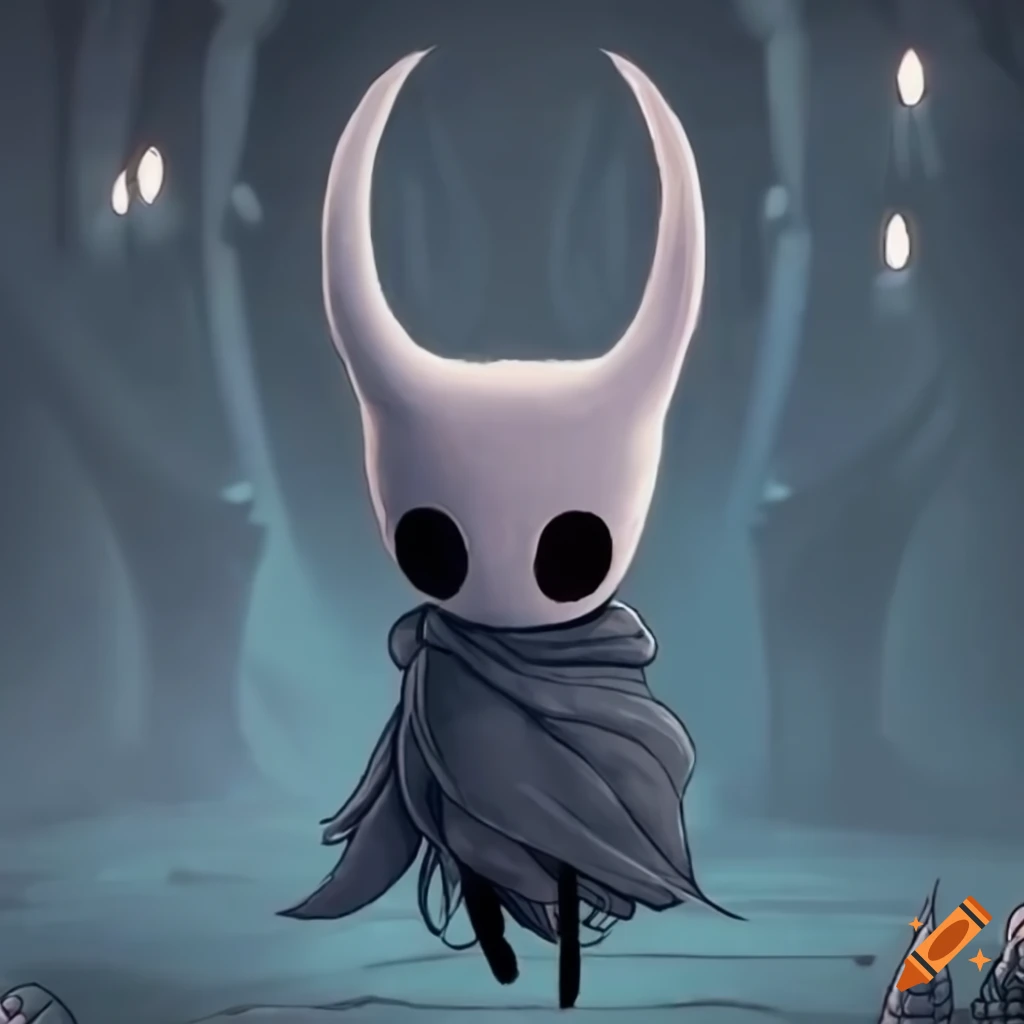 Hollow knight character on Craiyon