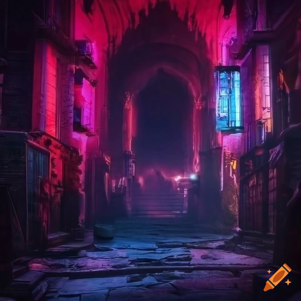 Award-winning photography of baldur's gate in candlepunk and cyberpunk ...