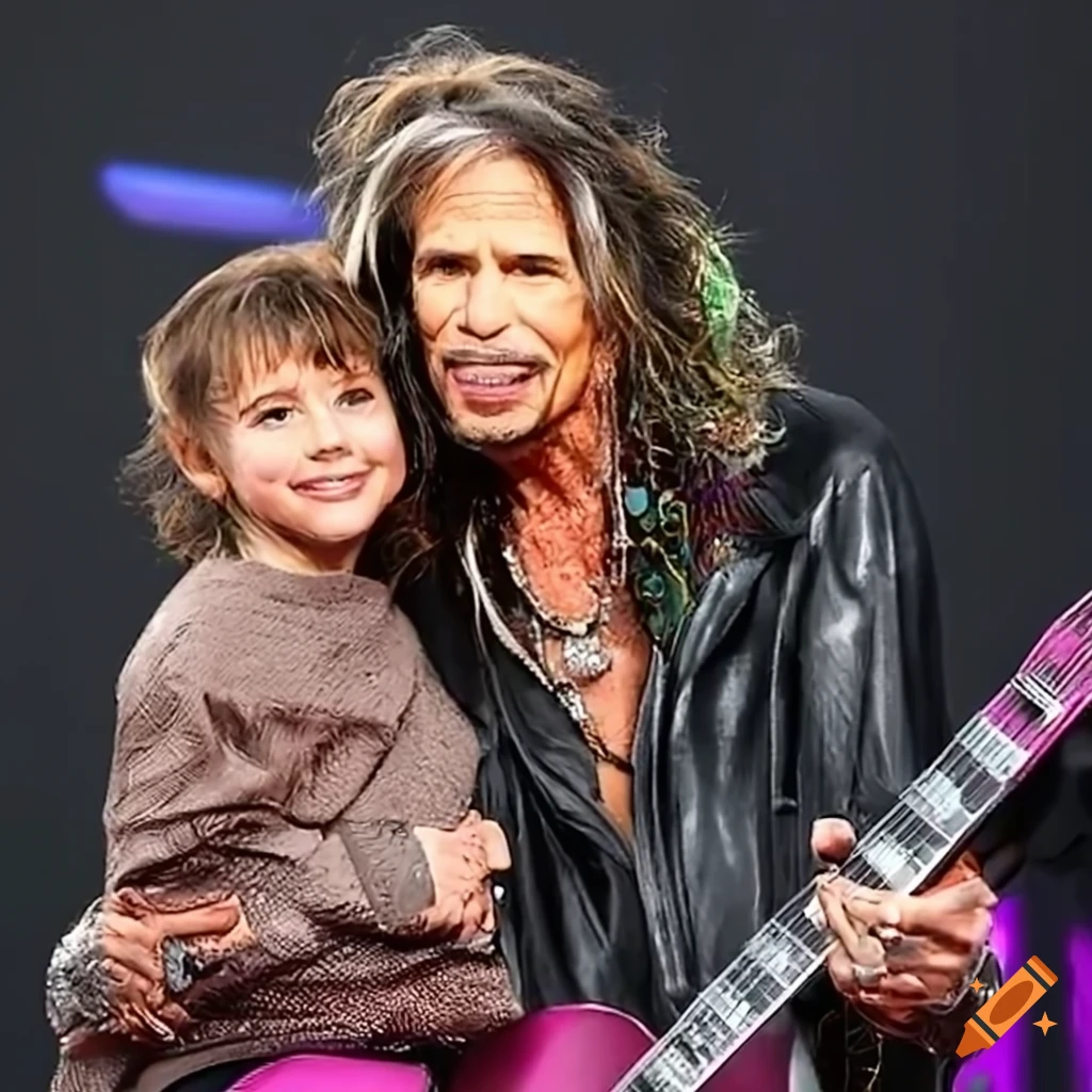 Legendary rockstar Steven Tyler with children in impromptu concert on ...