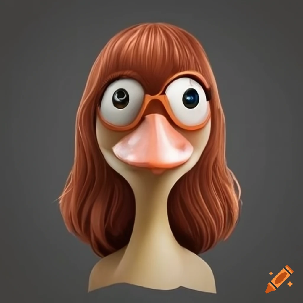 Psychedelic female duck on Craiyon