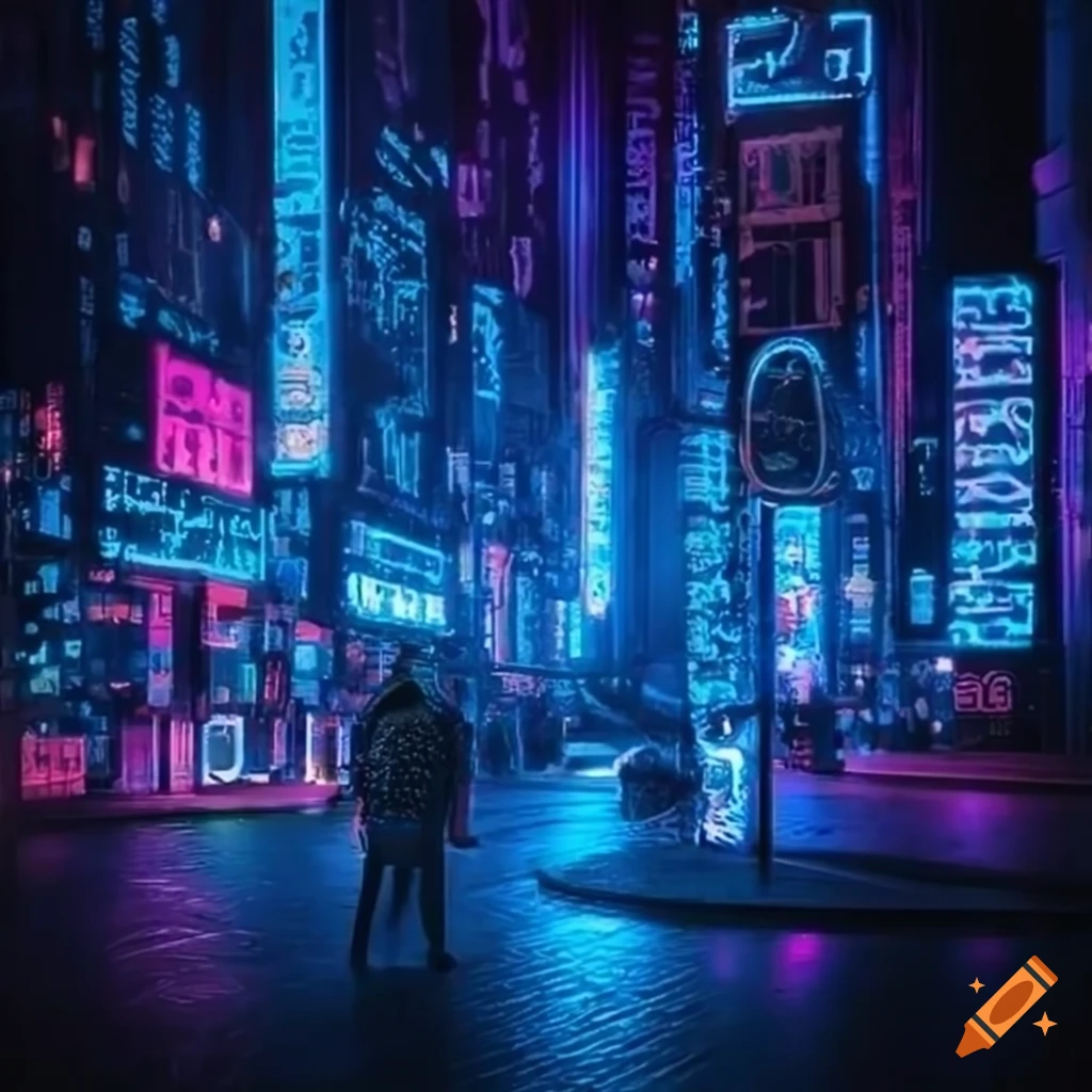 Alderaan star wars castle with cyberpunk neon lights on Craiyon