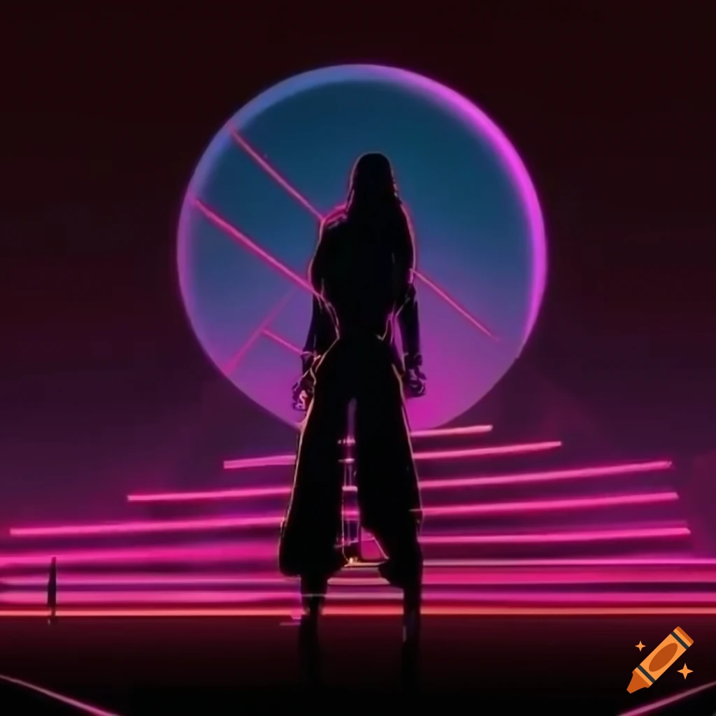 Synthwave neon lights aesthetic on Craiyon