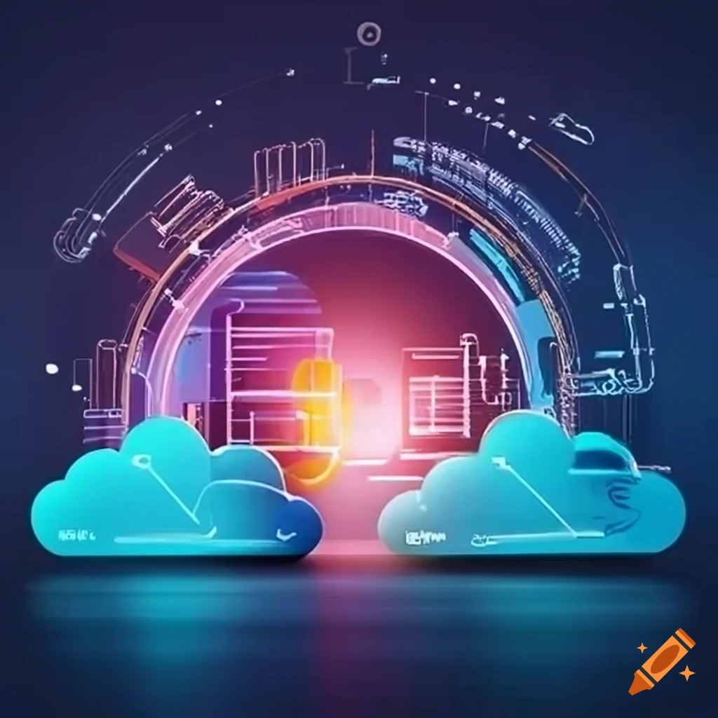 Cloud infrastructure technology concept on Craiyon