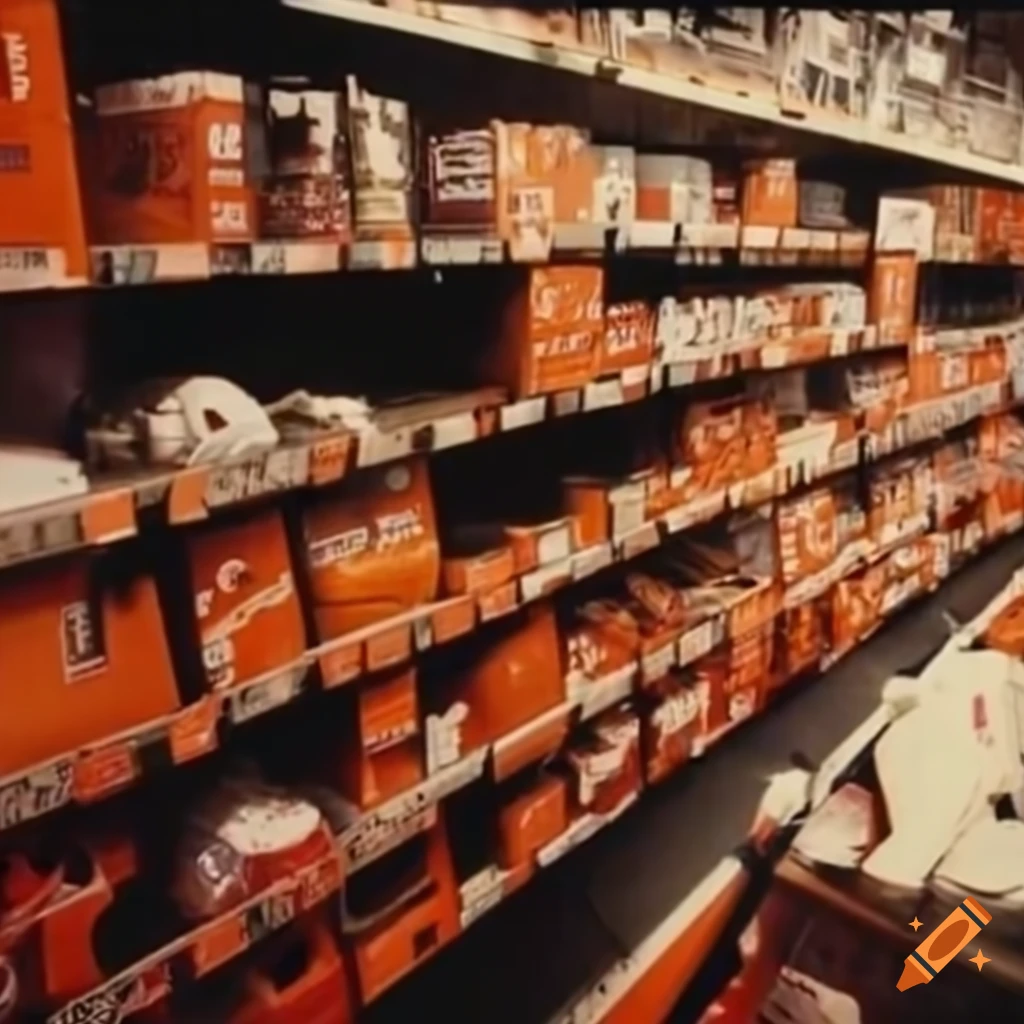 Interior of a home depot store in 1996 on Craiyon