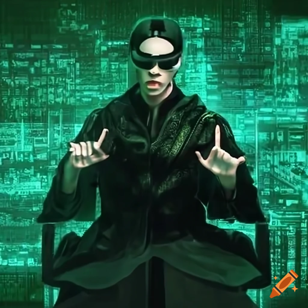 Student as Neo from The Matrix downloading knowledge in virtual reality ...