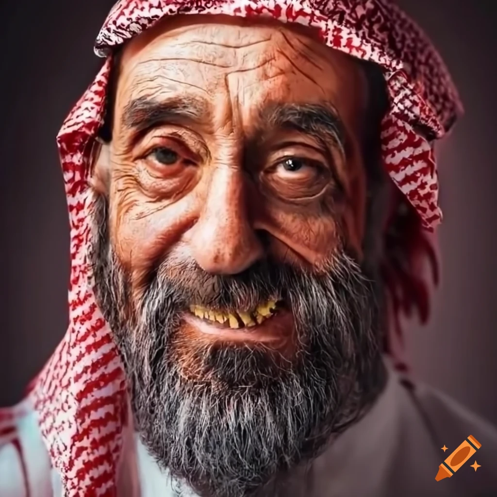 Mature Middle Eastern man with a confident smile and bright light by ...