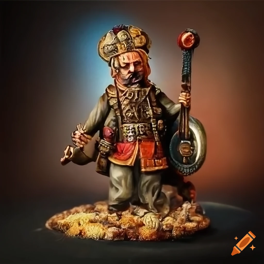 Steampunk ottoman punk miniature painting on Craiyon