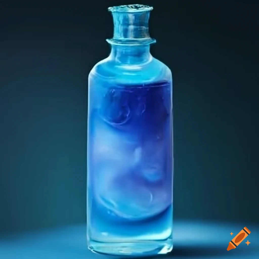 Blue manna potion on Craiyon