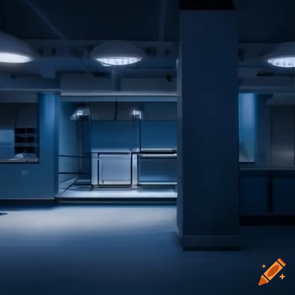 Science laboratory liminal space on Craiyon