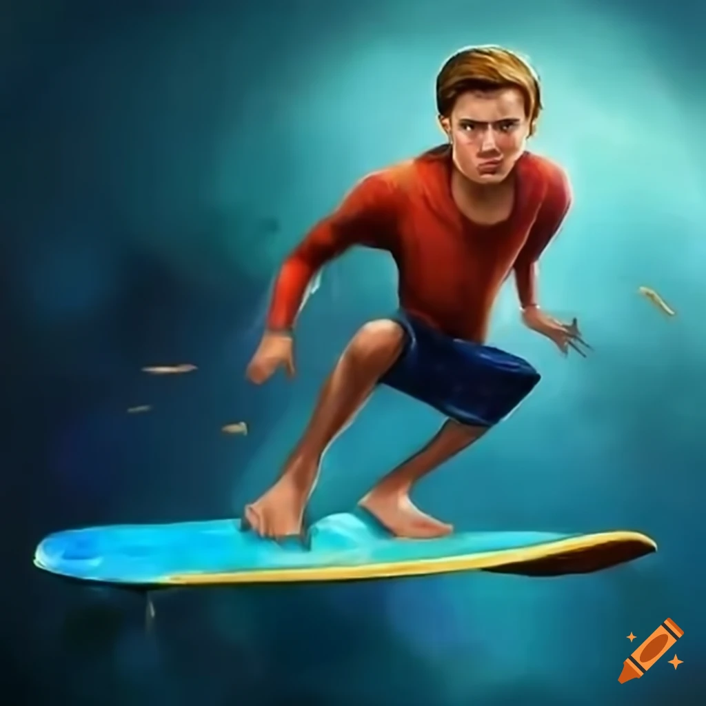 Live action subway surfer movie scene with realistic setting on Craiyon