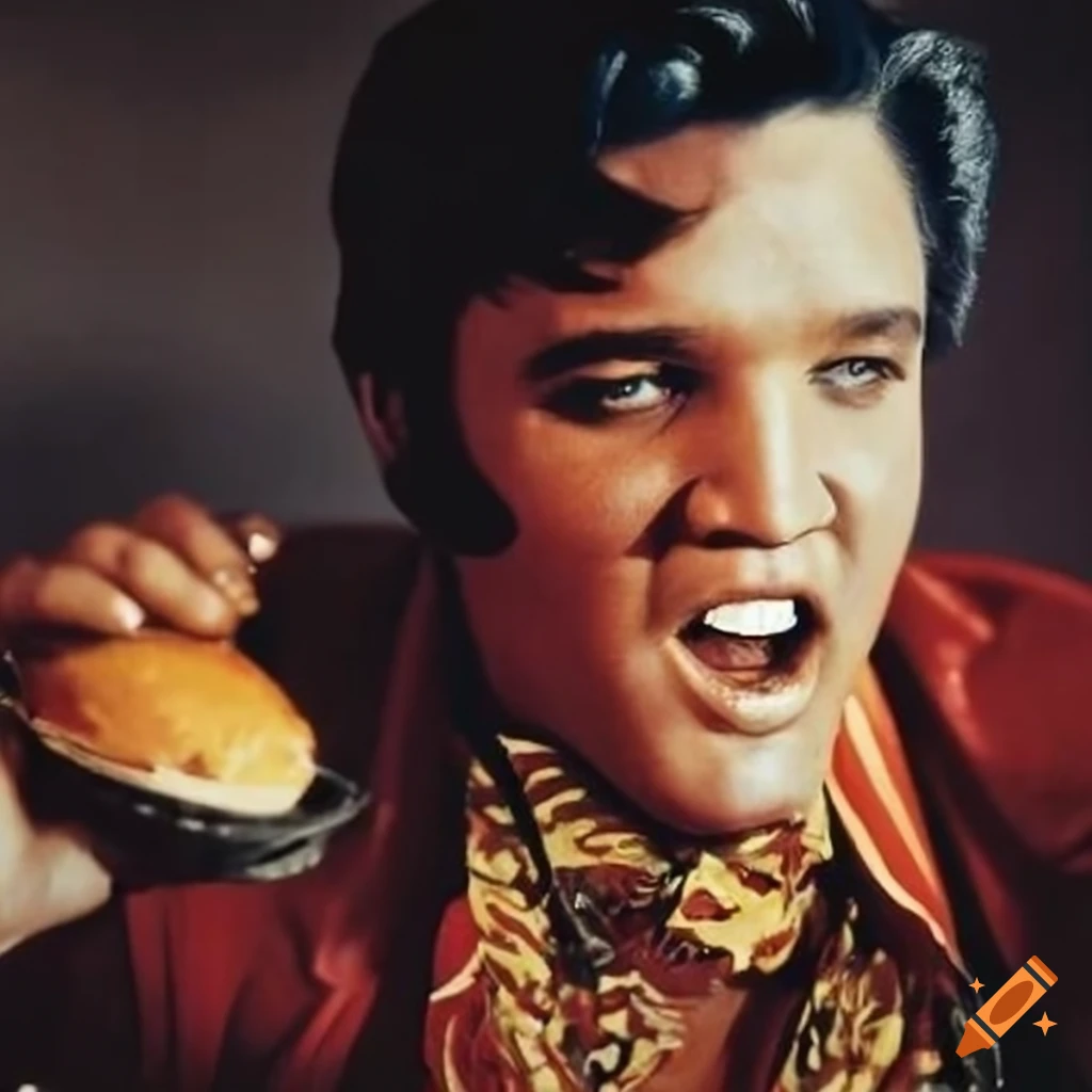 Iconic image of elvis presley with joyful expression and southern ...