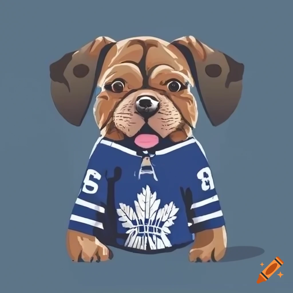 Toronto maple leafs represented as a dog on Craiyon