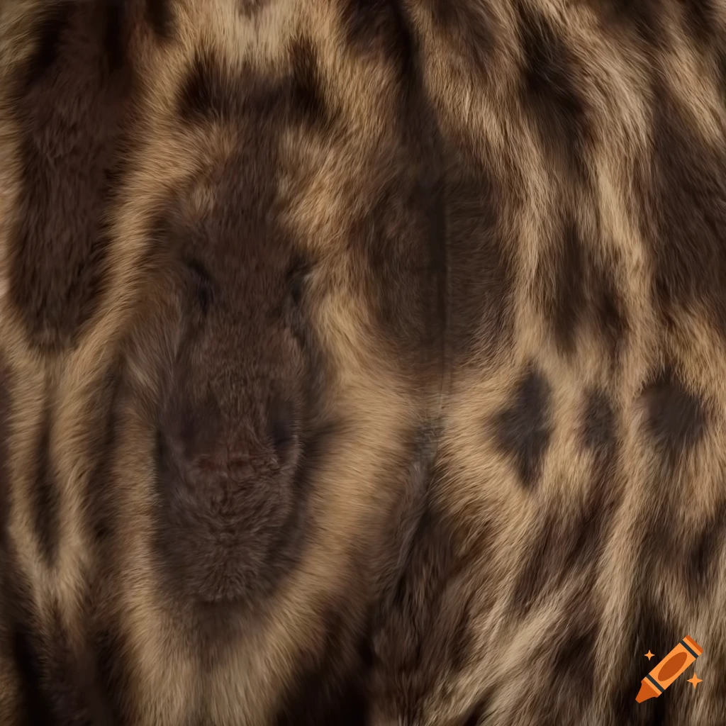 Hyena fur camouflage pattern in high resolution on Craiyon