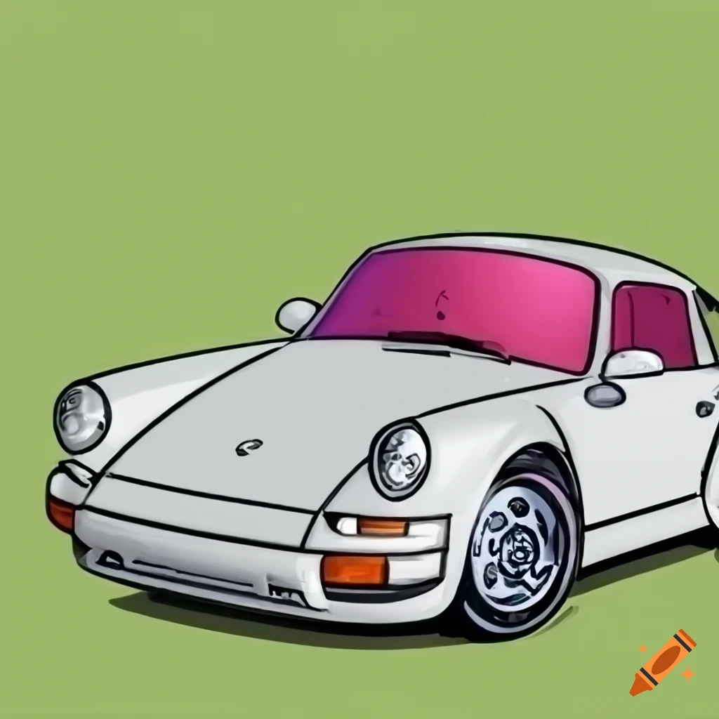 Cartoon-style profile picture with a porsche 964 and 'feel n' wheel ...